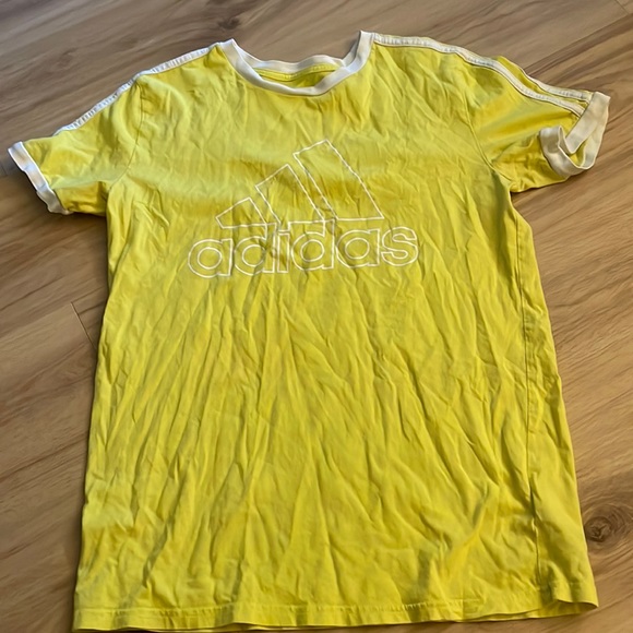 adidas | Shirts & Tops | Adidas Bright Yellow T Shirt | Poshmark